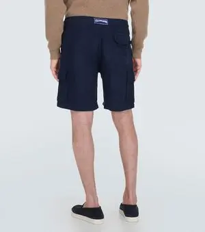 Vilebrequin Baie Linen Bermuda Shorts - Blue