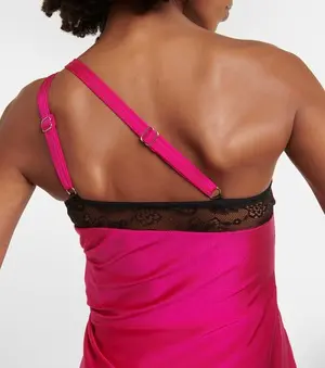 Coperni Asymmetric One-shoulder Minidress - Pink