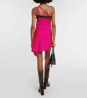 Coperni Asymmetric One-shoulder Minidress - Pink