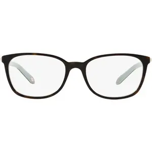 Tiffany & Co. 51mm Rectangular Eyeglasses - Havana Blue
