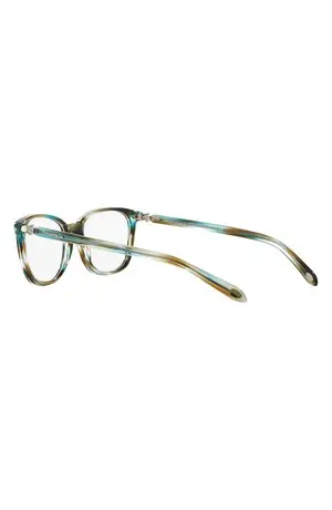 Tiffany & Co. 51mm Rectangular Eyeglasses - Turquoise