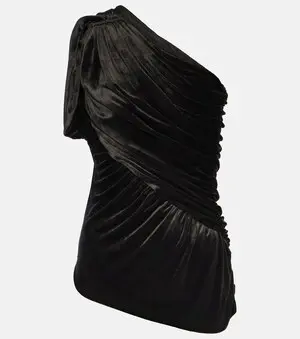 Rick Owens Amira One-shoulder Top - Black
