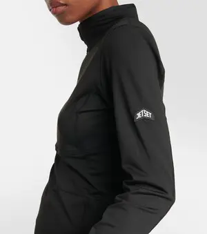 JETSET Ginger Half Zip Slim Top