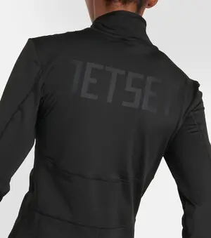 JETSET Ginger Half Zip Slim Top