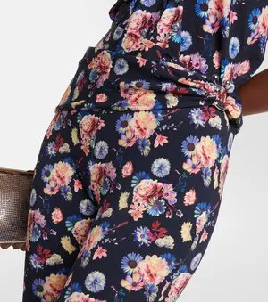 Rabanne Floral High-rise Trousers