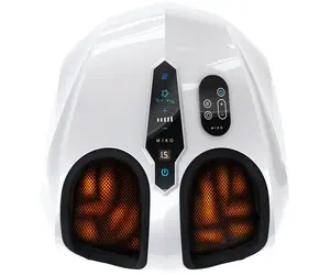 MIKO Shiatsu Foot Massager Machine With Kneading And Switchable Heat - White