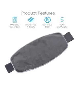 PURE ENRICHMENT Purerelief Lumbar & Abdominal Heating Pad With Adjustable Belt