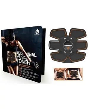 PURSONIC Abdominal Muscle Toner Massager - Black