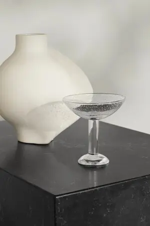 LOUISE ROE Bubble Glass Champagne Coupe - Neutrals