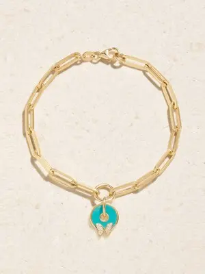 FOUNDRAE Reverie Diamond And Ceramic Bracelet - Gold