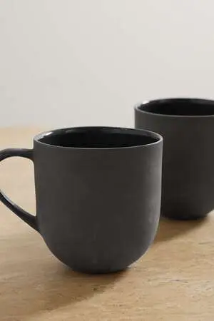 MUD AUSTRALIA Net Sustain Round Set Of Two Porcelain Mugs