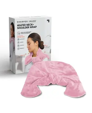 SHARPER IMAGE Warming & Cooling Aromatherapy Neck & Shoulder Wrap Pad Pink