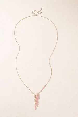 GARRARD Wings Rising 18-karat Rose Opal And Diamond Pendant Necklace