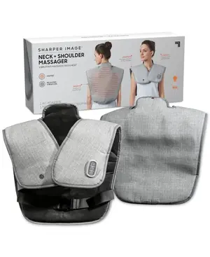 SHARPER IMAGE Heated Neck & Shoulder Massager - Grey