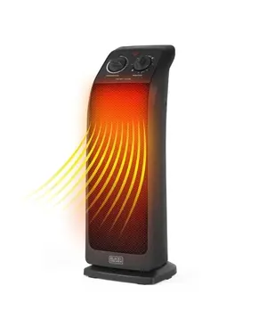 BLACK + DECKER Decker Space Heater - Black