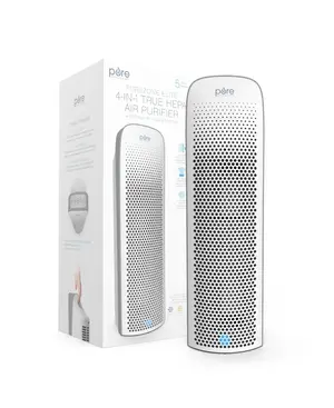PURE ENRICHMENT True Hepa Elite Air Purifier With Air Quality Monitor - White