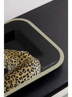 Dolce & Gabbana Small Printed Wood Tray