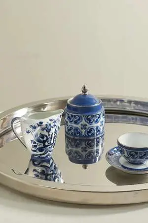 Dolce & Gabbana Printed Porcelain Sugar Bowl