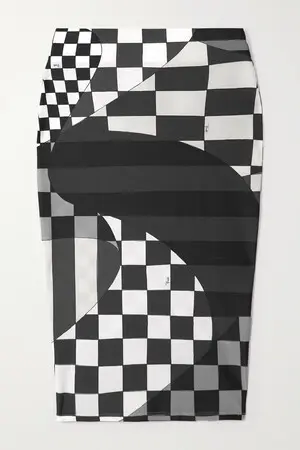 Emilio Pucci Printed Stretch-jersey Skirt