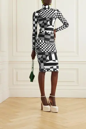 Emilio Pucci Printed Stretch-jersey Skirt