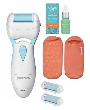 PURECODE 3-step Pedicure Set With Argan Oil - Peach