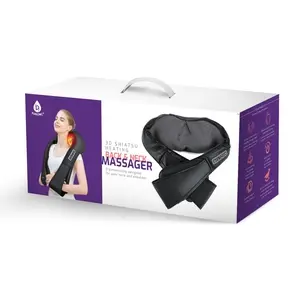 PURSONIC 3d Shiatsu Heating Back And Neck Massager - Black