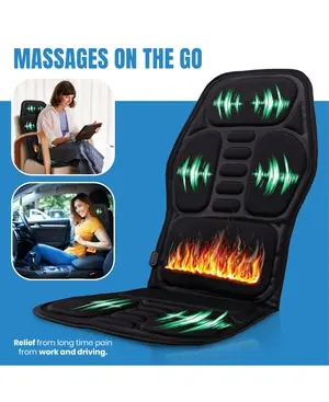 PURSONIC Chair Cushion Massager With Heat And Vibration
