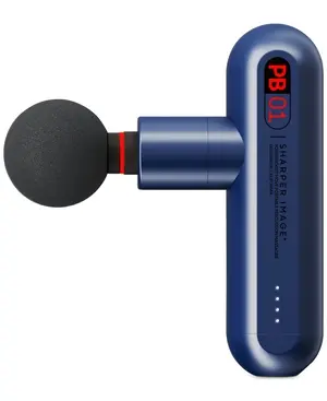SHARPER IMAGE Powerboost Move Deep Tissue Travel Percussion Massager - Blue
