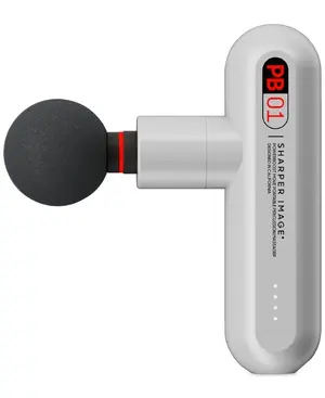 SHARPER IMAGE Powerboost Move Deep Tissue Travel Percussion Massager - Silver
