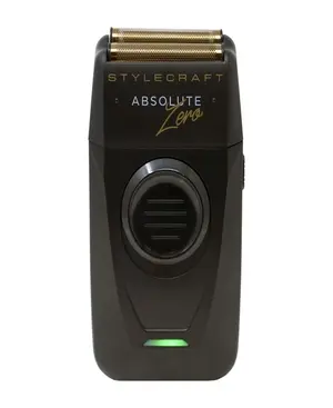 STYLECRAFT Absolute Zero Professional Foil Shaverâ With Built-in Retractable Trimmer - Black