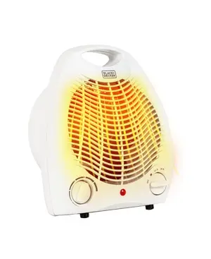 BLACK + DECKER Personal Desktop Space Heater For Office - White