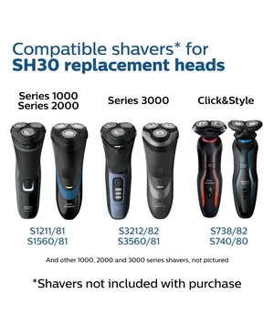 PHILIPS Norelco Sh30/52 Norelco Shaver 3000 Shaving Heads