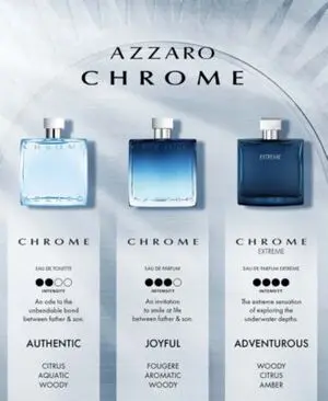 Azzaro Chrome Eau De Parfum Fragrance Collection