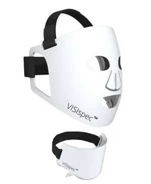 SOLARIS LABORATORIES NY Led Light Therapy Silicone Face And Neck Mask Set - White