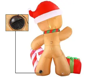 JOIEDOMI 8 Ft Gingerbread Inflatable