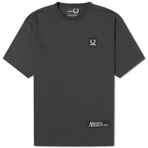T-shirt RAF SIMONS X FRED PERRY - Coton épais - Couleurs Noir, Blanc, Avio - Taille 40 - Occasion Très Bon état