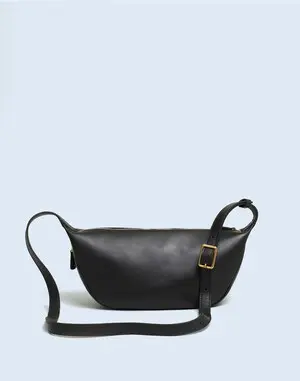 Madewell Leather Sling Crossbody Bag - True Black
