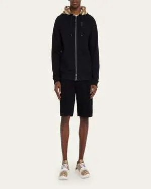 Burberry Samuel Full-zip Check Hoodie