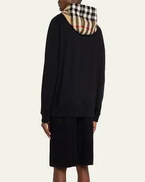 Burberry Samuel Full-zip Check Hoodie