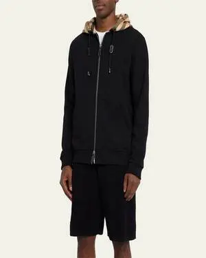 Burberry Samuel Full-zip Check Hoodie