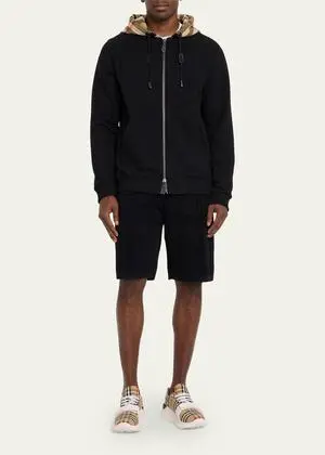 Burberry Samuel Full-zip Check Hoodie