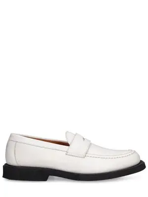 SEBAGO Ryan Rough Distressed Leather Loafers - White