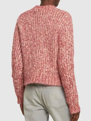 Acne Studios Chunky Mélange Wool Blend Knit Sweater