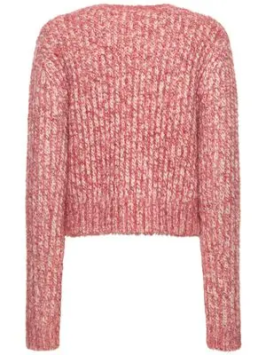 Acne Studios Chunky Mélange Wool Blend Knit Sweater
