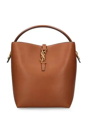 Saint Laurent Le 37 Vegetable-tanned Leather Bag - Brick