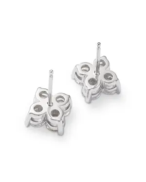 Bloomingdale'S Diamond Clover Stud Earrings, 2.50 Tcw