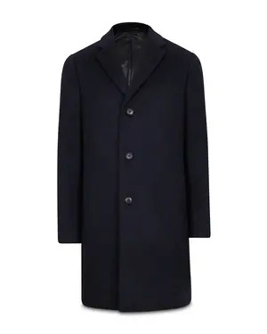 REISS Gable Overcoat - Navy