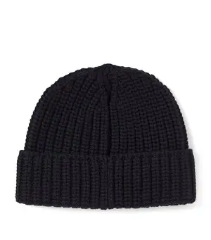 JIMMY CHOO Yuki Virgin Wool Beanie - Black
