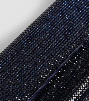 Judith Leiber Perry Crystal-embellished Clutch - Navy