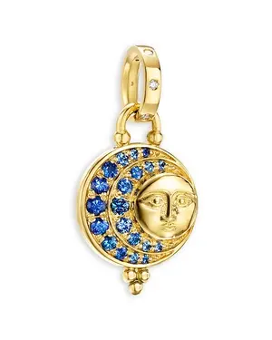 Temple St. Clair 18k Yellow Gold Eclipse Pendant - Blue/gold
